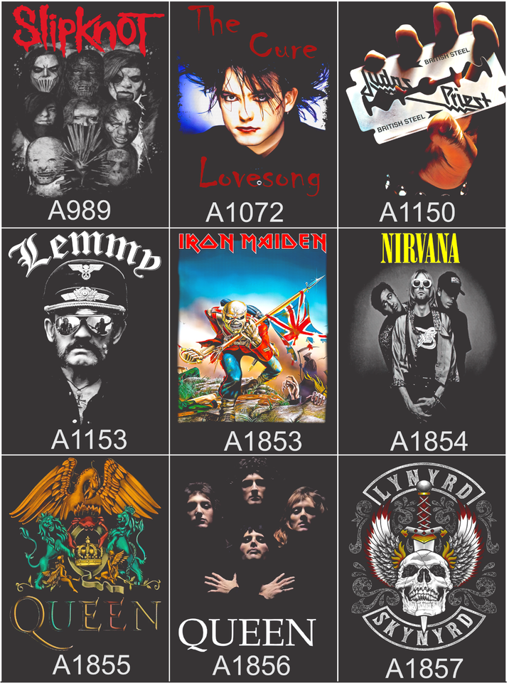 Lot of 3 Mens Rock Band Graphic T-Shirts Music Tee Bundle Concert Tour ...