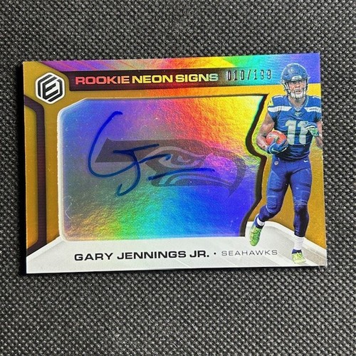 2019 Panini Elements Auto /199 SP RNS-GJ Gary Jennings Jr. Seattle ...