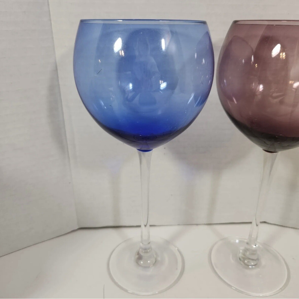 Lenox Colored Bubble Stemware Wine Goblets 9inch 4pc Set No Box | eBay