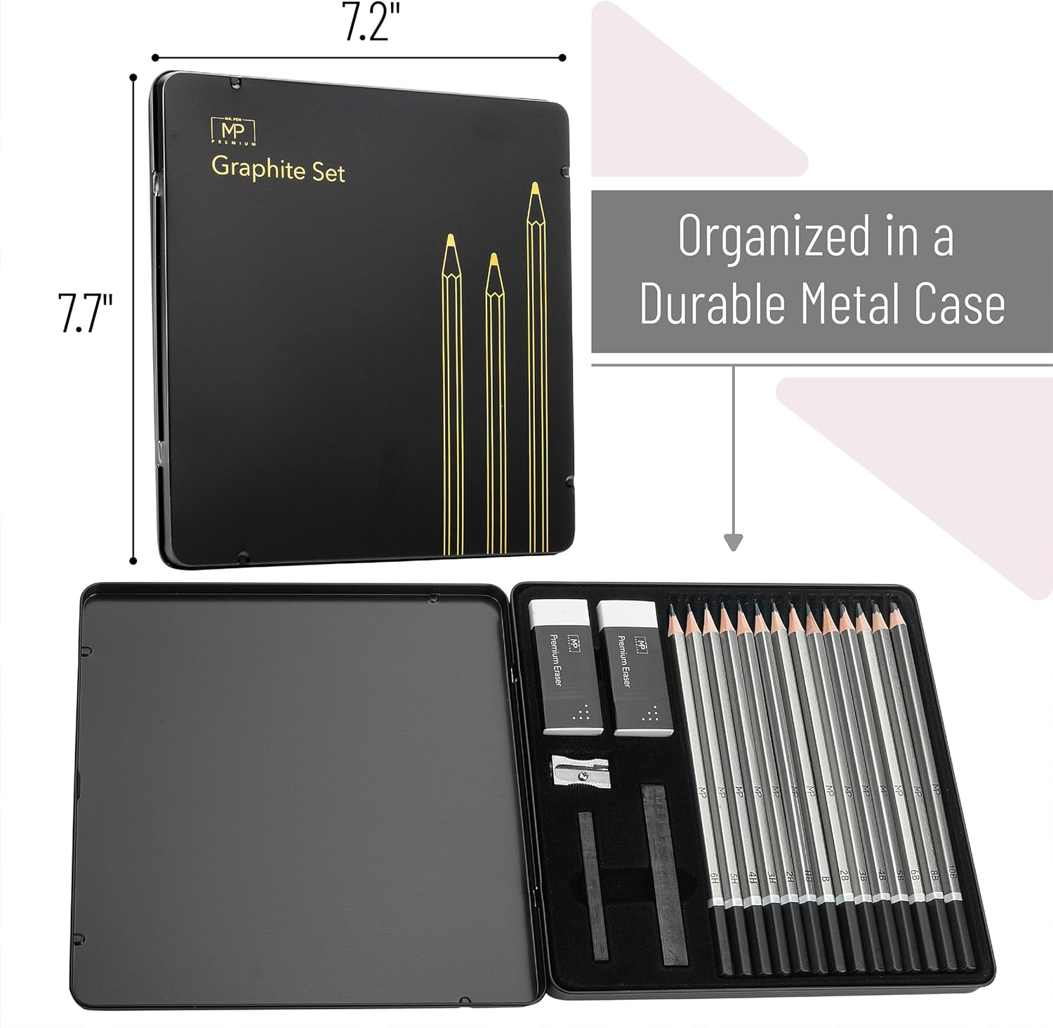 Mr. Pen- Sketch Pencils for Drawing, 19 Pcs, Drawing Pencils for ...