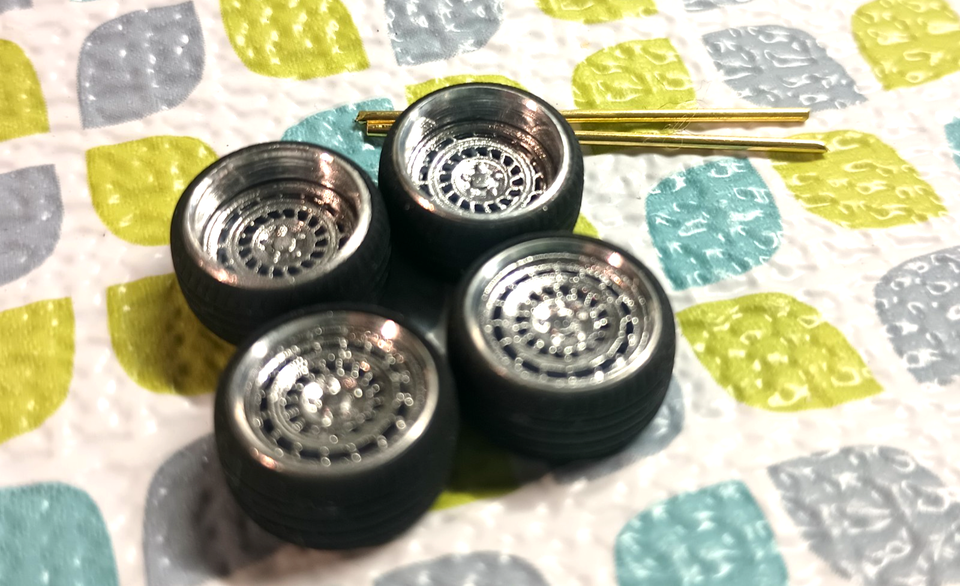 CUSTOM ALLOY WHEELS ROTIFORM CCW FITS ON HOT WHEELS 83 SILVERADO 1/64 ...