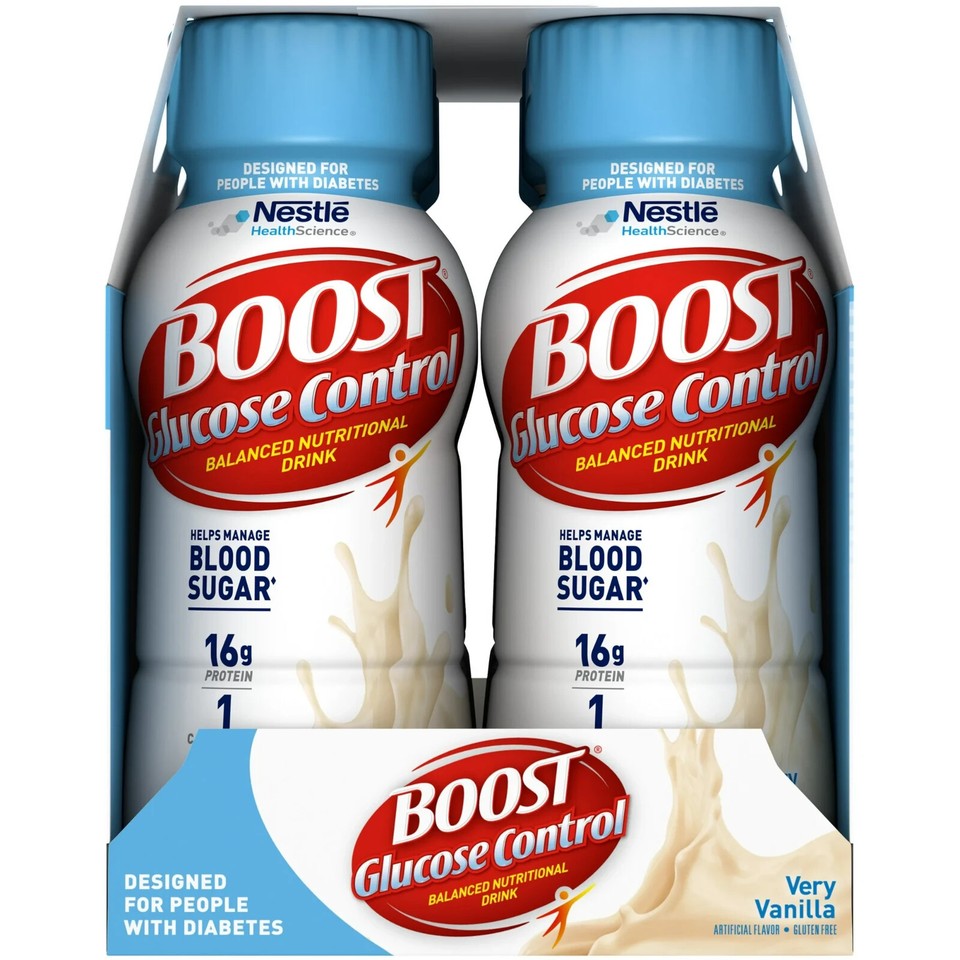 BOOST Glucose Control Nutritional Drink Protein Shakes, 8 fl oz, 6 Pack ...