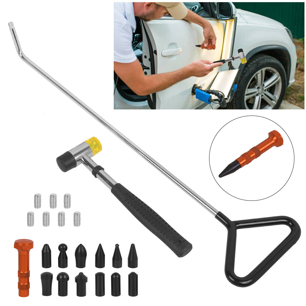 Professional Paintless Dent Repair Rod Kit Auto Car Dent Pullout ...