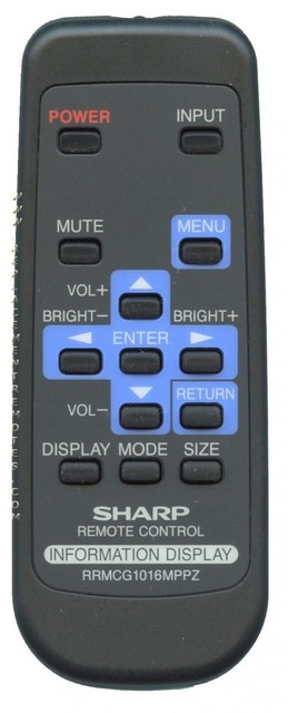 Sharp RRMCG1016MPPZ Display Remote Control (new) for sale online | eBay