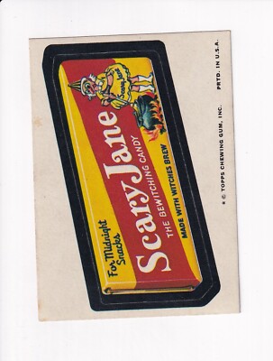 1974 Topps WACKY PACKAGES SERIES 10 SCARY JANE (#3) (X) | eBay