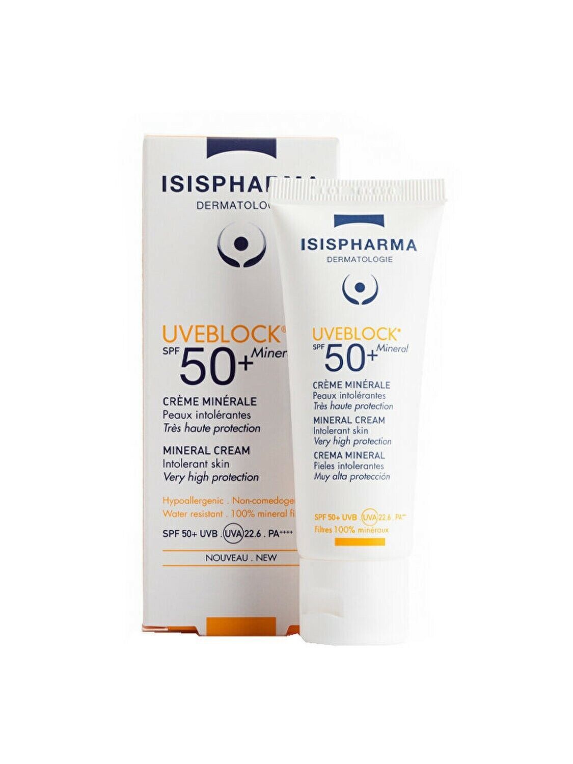ISISPHARMA UVEBLOCK SPF 50 Mineral Sunscreen, 40 ml, | eBay