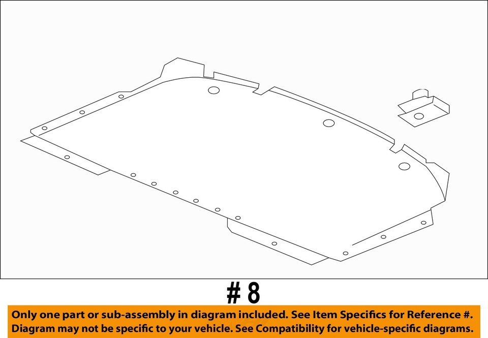 GM OEM 14-19 CTS Radiator Support Splash Shields-Lower Deflector ...