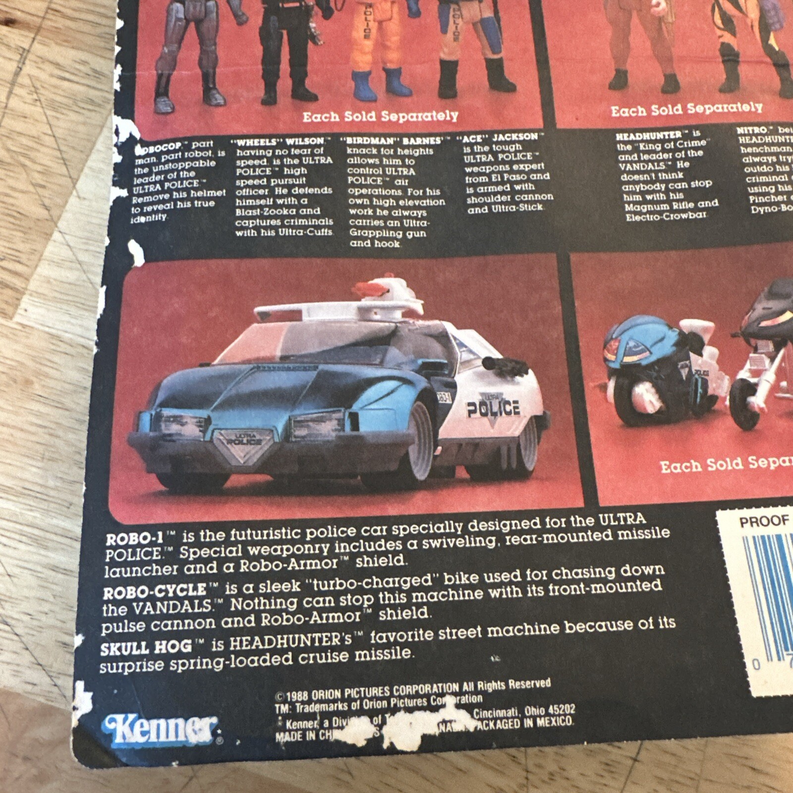 Robocop Ultra Police Leader Rapid Repeat Cap Firing Figure Kenner 1988 ...