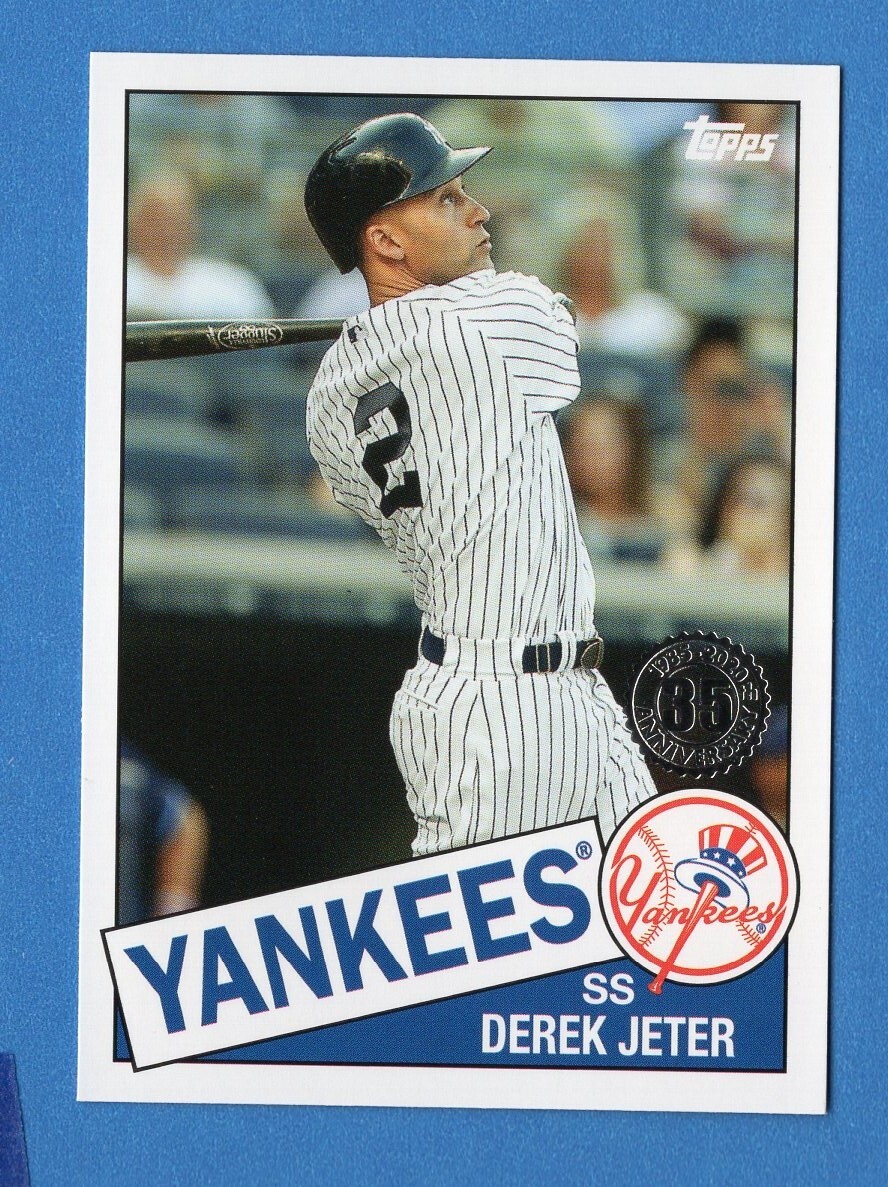 Derek Jeter 2020 Topps Update 1985 Throw Back 35th Anniversary Baseball ...