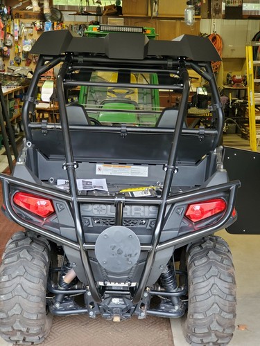 Tusk 1349140003 UTV Rear Bumper Cargo Rack and Spare Tire Carrier RZR ...