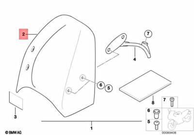 Genuine BMW Windscreen - R850R (R28) / R1150R (R28) 46637653639 | eBay