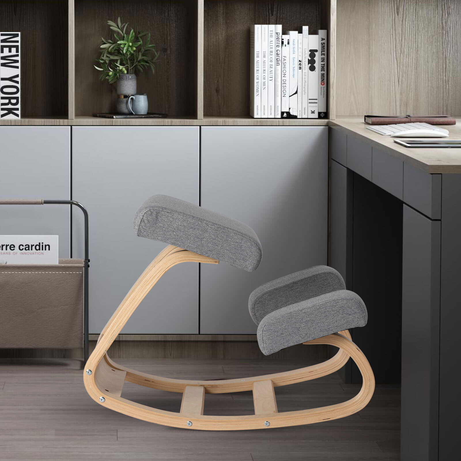 Ergonomic Kneeling Office Chair Rocking Orthopaedic Posture Stool ...