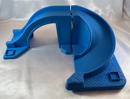 Vtg Fisher Price Little People Main Street Blue Curved and Straight ...