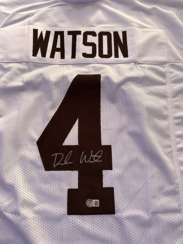 Deshaun Watson Cleveland Browns Autographed Signed Jersey Beckett ...