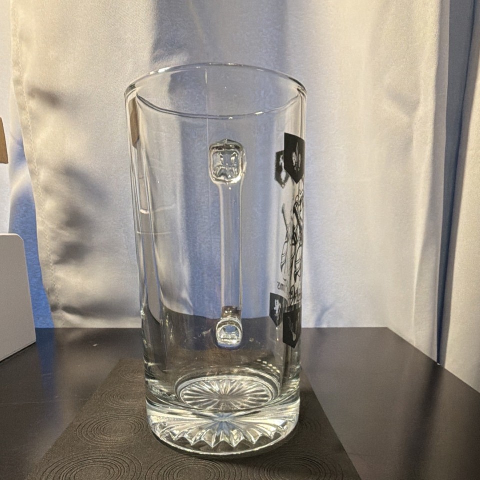 Medieval Times 24oz Glass Beer Mug Knight & Shields Breweriana | eBay