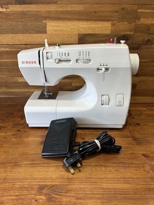 Singer Sewing Machine Model 345 With Foot Pedal And Cover Used | eBay UK