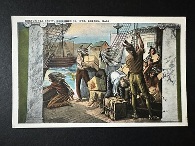 BOSTON TEA PARTY, DECEMBER 16, 1773, BOSTON, Massachusetts Postcard ...