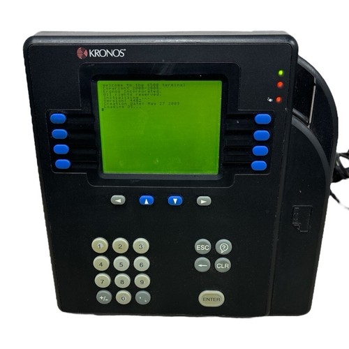 Kronos 4500 Employee Time Clock System 8602004-01 (powers on) | eBay