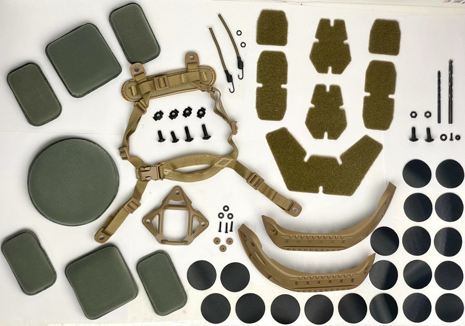 CVC to SOHAH Combat Helmet Conversion Kit Rails NVG Mount Everything ...