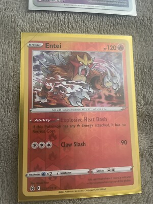 Entei 21/159 Crown Zenith Reverse Holo Pokemon TCG | eBay