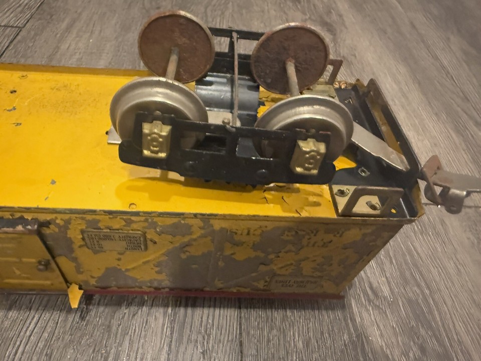 VINTAGE Ives Train Prewar Railroad Circus Body Car Yellow 20-192 ...