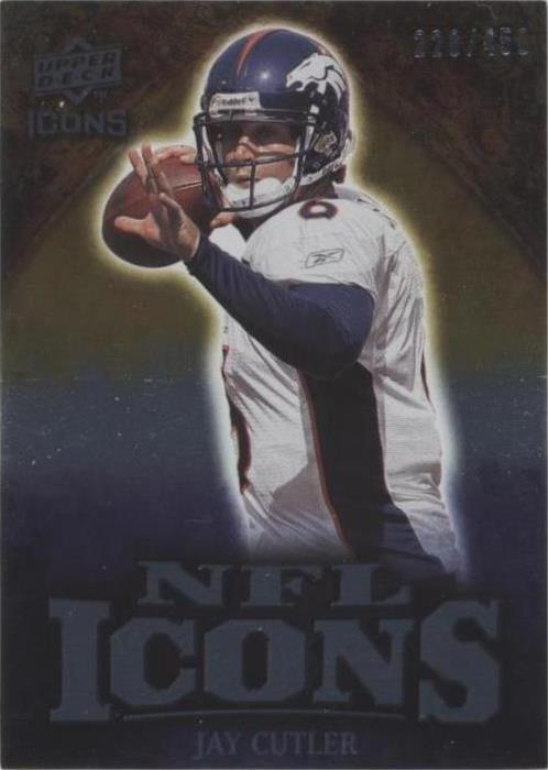 2009 Upper Deck Icons - Nfl Icons Jay Cutler #IC-JC /450 for sale ...
