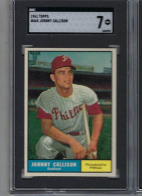 1961 Topps baseball card #468 Johnny Callison Philadelphia Phillies ...