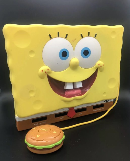 Spongebob Squarepants VTech Laptop Talking Learning Toy Nickelodeon ...