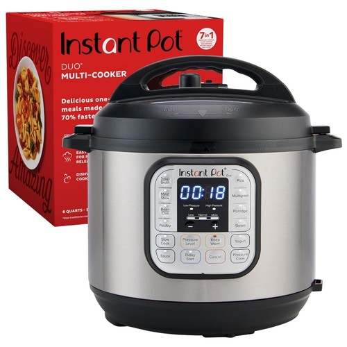 Instant Pot 6L Multi-Cooker Silver -Rice, Steamer,Yogurt 7-in-1 ...