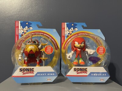 Jakks Sonic The Hedgehog 4" Action Figure Heavy King & Knuckles Bundle ...