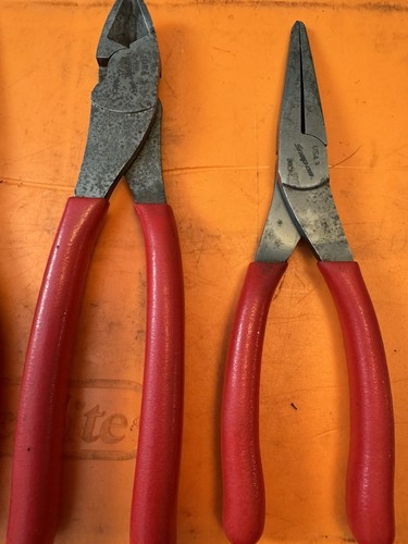 Snap on Tools 4 PC Pliers With 1 Cuter Set Red PL400B for sale online ...