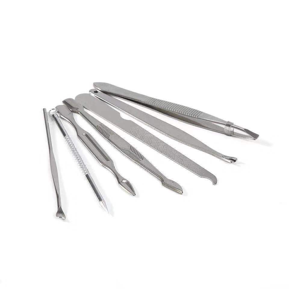 12PCS Pedicure / Manicure Set Nail Clippers Cleaner Cuticle Grooming ...