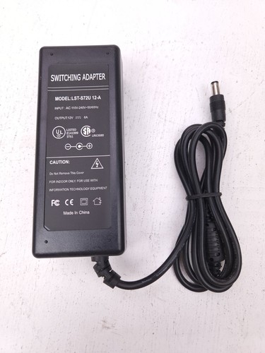 12V Switching Adapter Model LST-S72U 12-A AC 110V-240V - 50/60 Hz | eBay