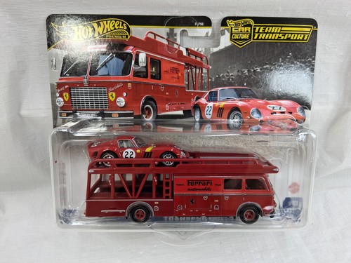 Hot Wheels Team Transporter Ferrari 250 GTO Fiat 642 RN2 Bartoletti Red ...