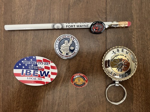 IBEW Key Fob, Coin, Pin, Sticker, And Pencil Clip | eBay