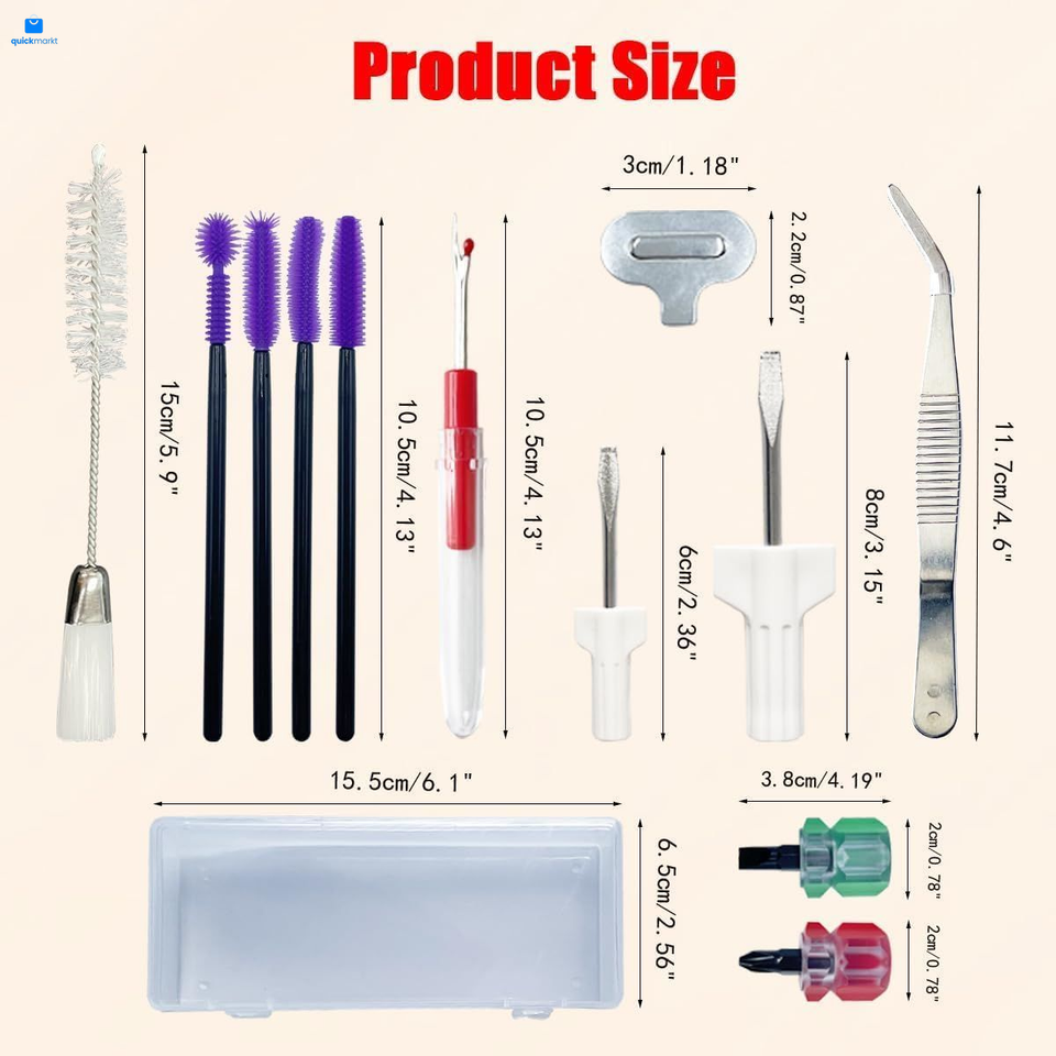 21 Pieces Sewing Machine Cleaning Kit,Sewing Repair Tools Include... | eBay