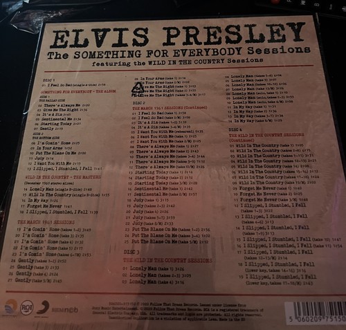 Elvis "The Something For Everybody Sessions" FTD 4 CDS | eBay