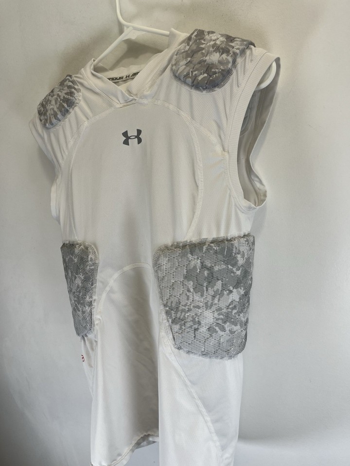 Under Armour Gameday Pro 5-Pad Football Compression Top Shirt HeatGear ...