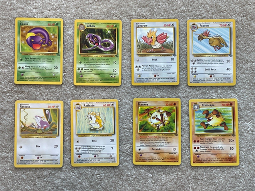 Two-Stage Pokemon Card Set - Set of 8 - Base Pokemon & Evolution ...