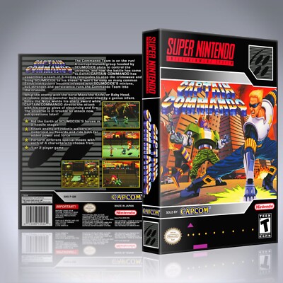 SNES Case - NO GAME - Captain Commando | eBay