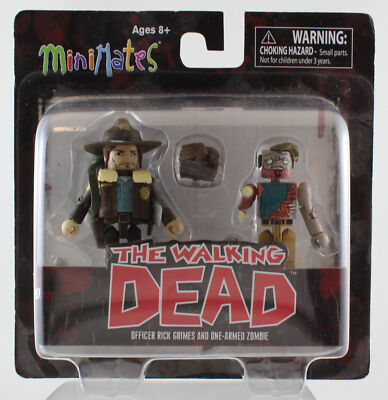 Mini Mates: The Walking Dead Rick Grimes and One armed Zombie | eBay
