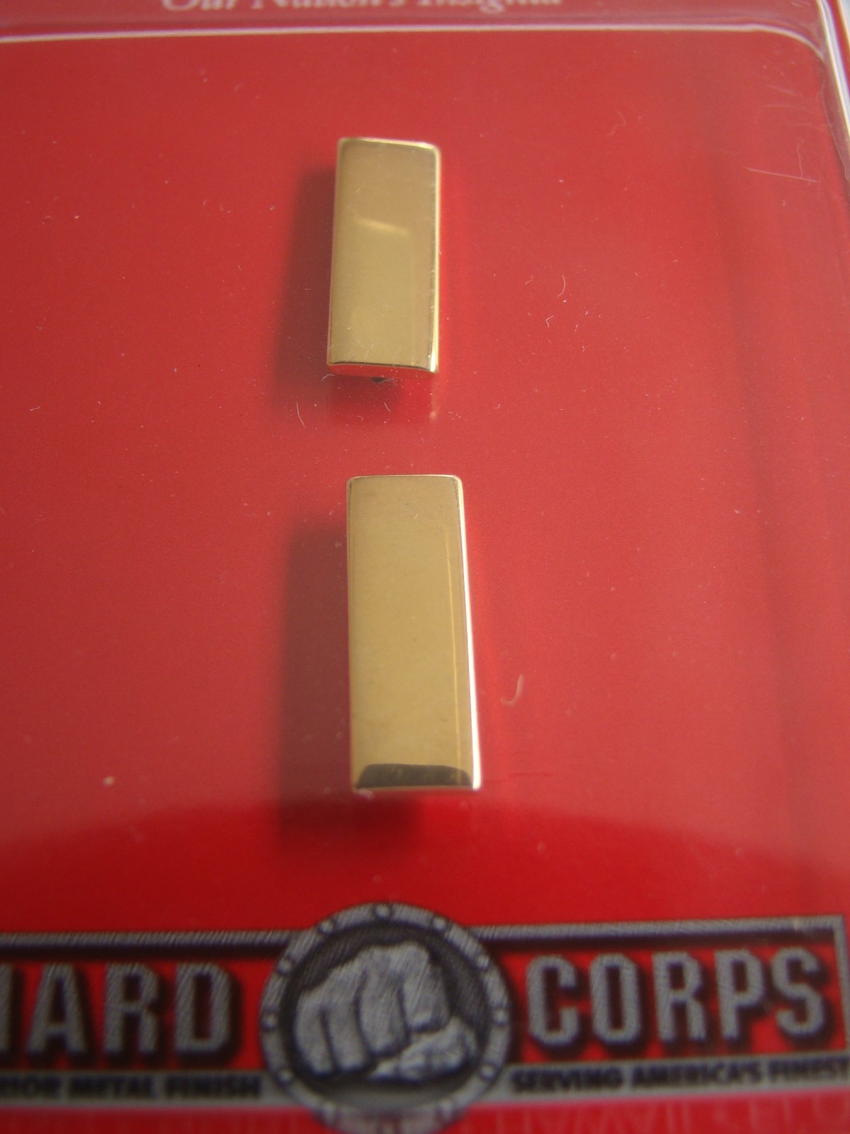 USN US NAVY O-1 ENS ENSIGN'S GOLD SHIRT COLLAR RANK INSIGNIA PAIR | eBay