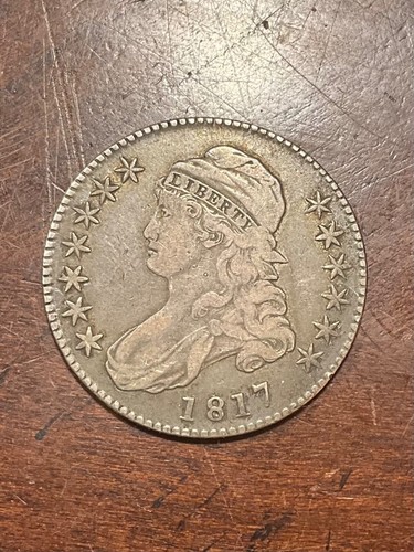 1817 CAPPED BUST HALF DOLLAR CHOICE VF++ GREAT ORIGINAL COLOR | eBay