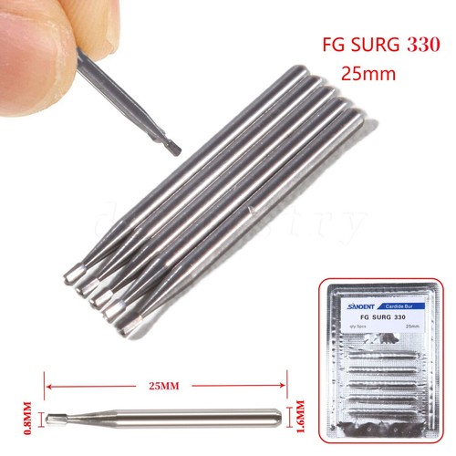 Dental Carbide Burs Tungsten Steel SURG FG # 330 Pear for High Speed ...