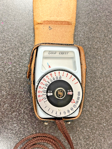 Vintage SKY BLUE GOLD CREST - Light Meter - Camera - Made in Japan Vc5 ...