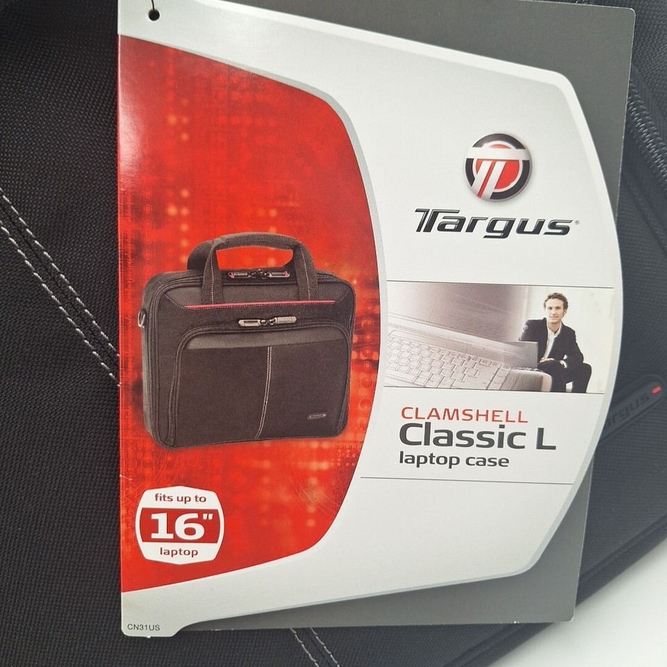 Targus Classic L Laptop Notebook bag case 15.4 in Clamshell fits 16 in ...