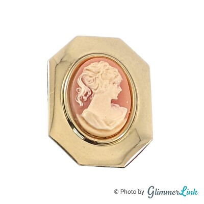 Vintage Victorian Style Costume Cameo Lady Ponytail Brooch Pendant | eBay