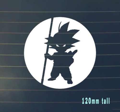 Goku sticker White Dragon Ball JDM Laptop Car Decal Bumper Window Z ...
