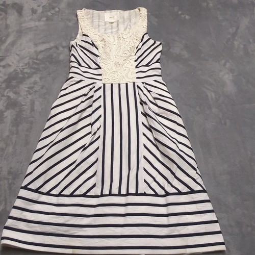 MAEVE ANTHROPOLOGIE Breton Striped Sleeveless Chessia Dress Size 2 ...
