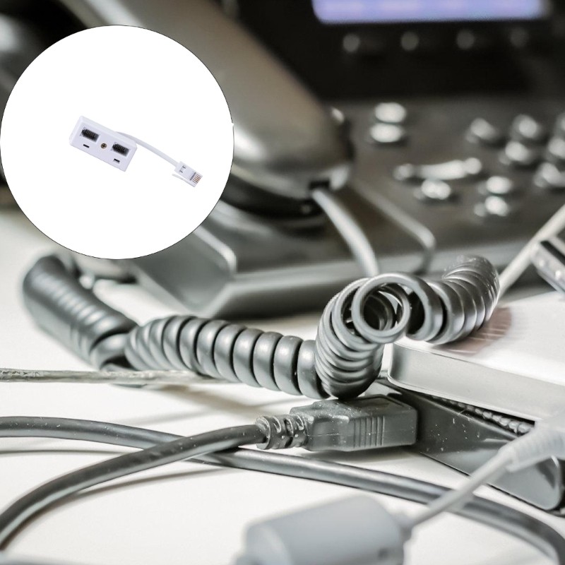 Office Home Telephone Splitter Adapters 2 Units Fast Speed Coppers ...